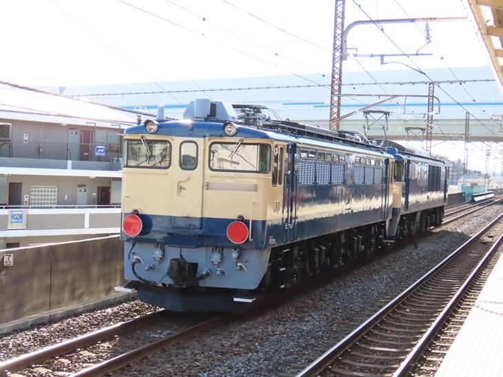 EF64-1030＋EF65-1102（廃車回送）、EF81-139＋キハ110-210（配給輸送）、EH500-1（安中貨物） - 令和7年1月 : 深徒徒