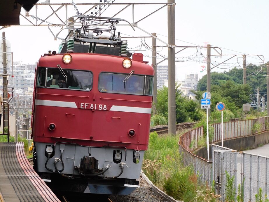 EF81-98（神立試単）＋EF65-2091 - 令和4年7月 : 深徒徒