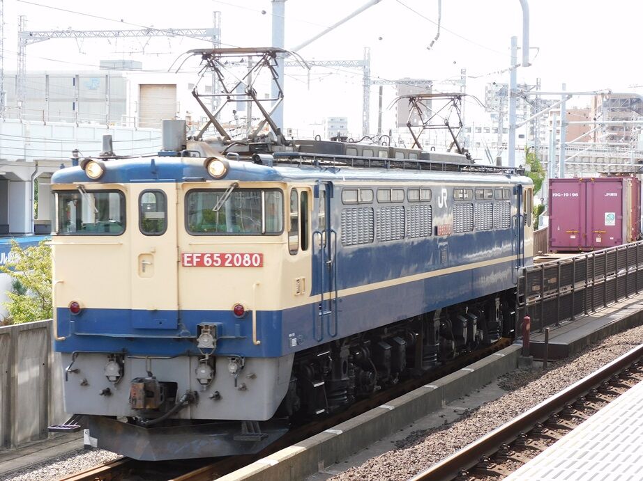 EF65形電気機関車（2080・1102）＋EF66形電気機関車（125）、ヨ8402、さくら号 - 令和5年9月 : 深徒徒