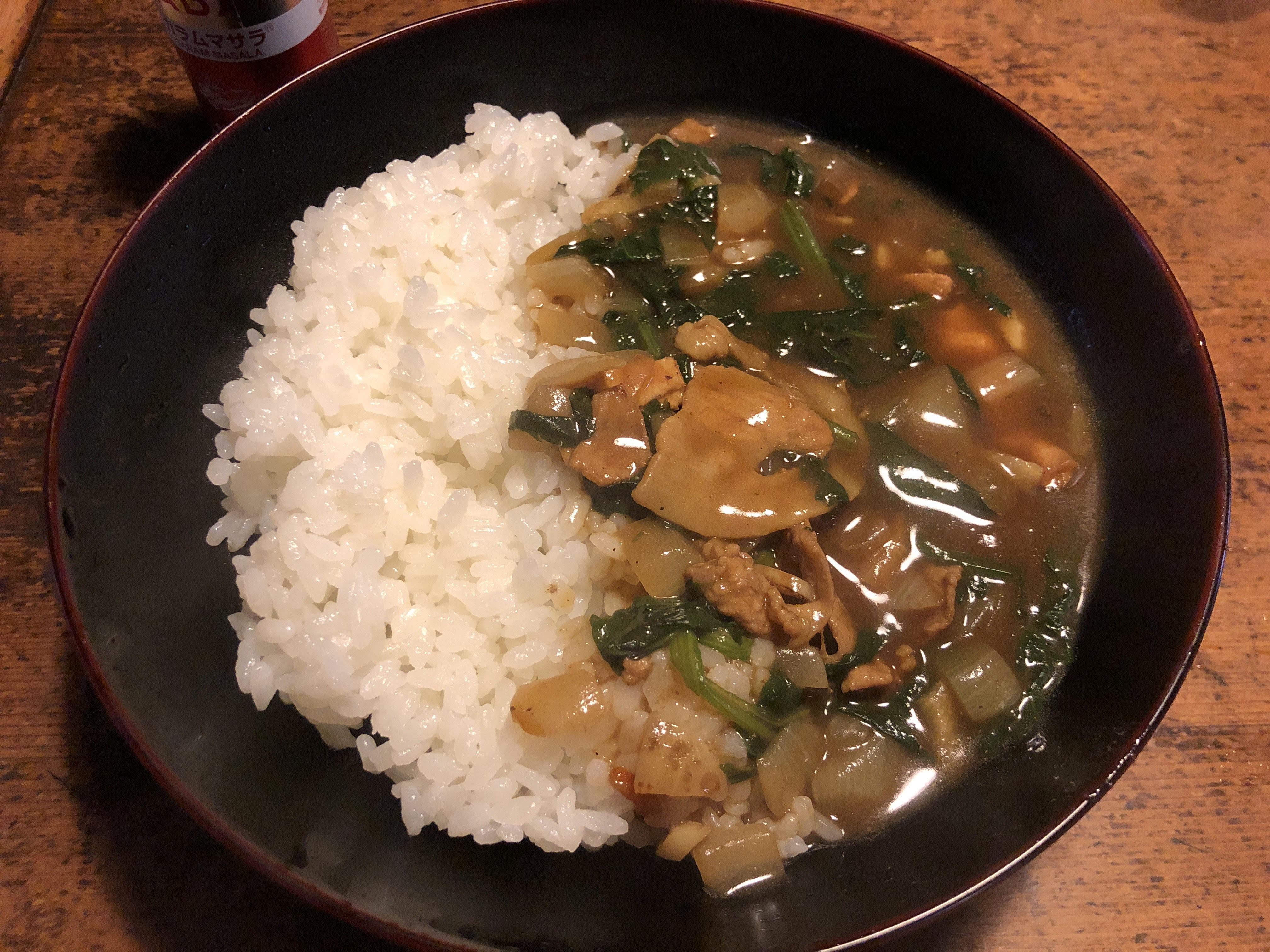 A time-saving curry rice is easy and good. If you do not add potatoes ...