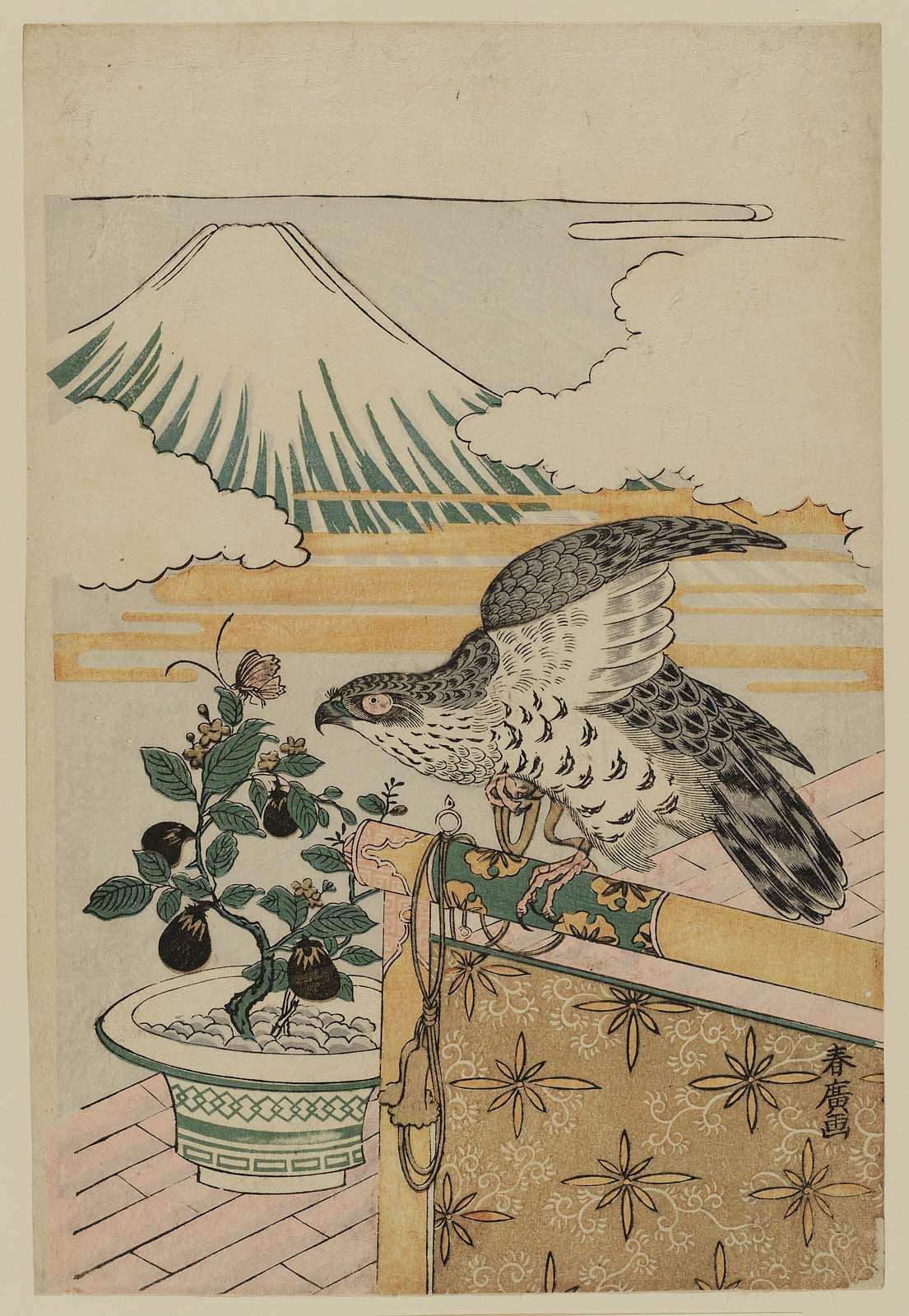 "Mount Fuji first, hawk second, eggplant third" are a good omen to see ...