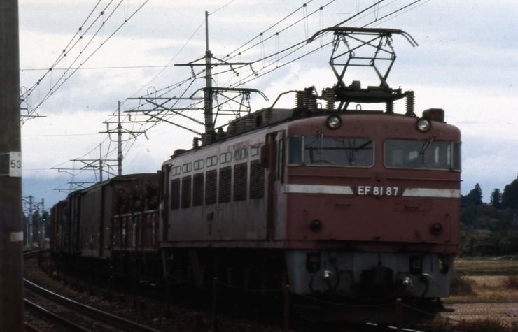 EF65 1018他 矢板～蒲須坂にて （1982年） : moon express
