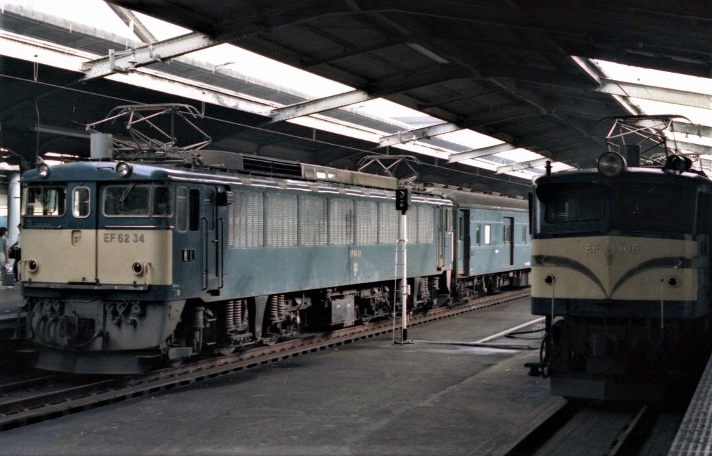 朝の上野駅 EF62 & EF58 （1980年頃） : Silence Express