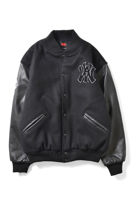 am (エーエム) after midnight NYers Patchwork VARSITY JACKET スタジャン Bronx ...