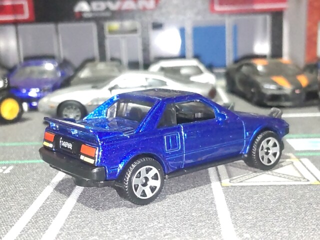 1984 TOYOTA MR2 [AW11] / Strong Blue Metallic《MATCHBOX》 : 1/64 STYLE MY ...