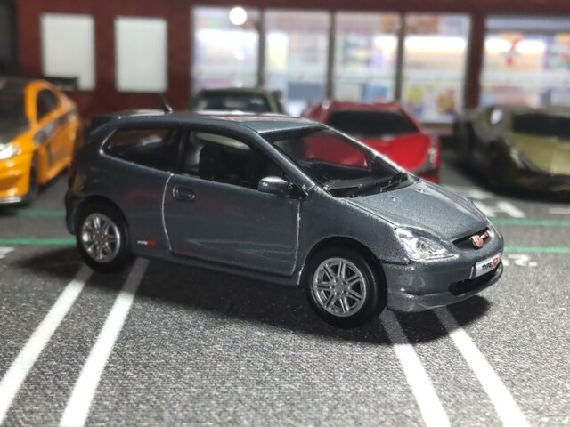 HONDA CIVIC TYPE R EP3 / Cosmic Gray 【PARA64】 : 1/64 STYLE MY GARAGE ...