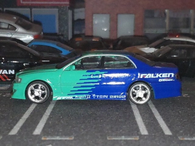 TOYOTA CHASER JZX100 /FALKEN RACING COLOR【TARMAC WORKS】 : 1/64 STYLE MY ...