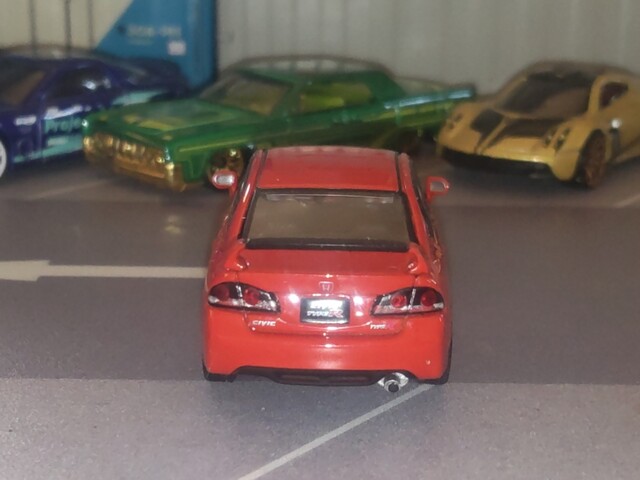 〝DIECAST TEAM〟HONDA CIVIC TYPE R[FD2] 2007 # Mirano Red : 1/64 STYLE MY ...