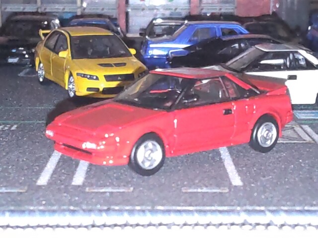 1985 TOYOTA MR2 MK1 AW11 ＊Super Red 【PARA64】 : 1/64 STYLE MY GARAGE ...