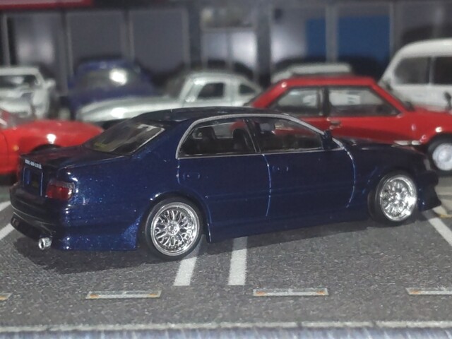 VERTEX TOYOTA CHASER JZX100 / Dark Blue Metallic《Tarmac Works》 : 1/64 ...