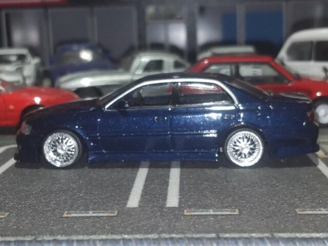 VERTEX TOYOTA CHASER JZX100 / Dark Blue Metallic《Tarmac Works》 : 1/64 ...