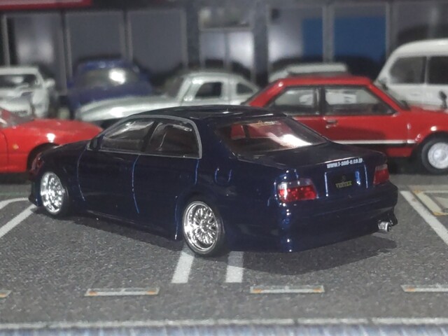 VERTEX TOYOTA CHASER JZX100 / Dark Blue Metallic《Tarmac Works》 : 1/64 ...
