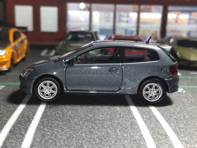 HONDA CIVIC TYPE R EP3 / Cosmic Gray 【PARA64】 : 1/64 STYLE MY GARAGE ...