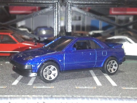 1984 TOYOTA MR2 AW11 / Strong Blue Metallic 《 MATCHBOX》Headlight Close ...