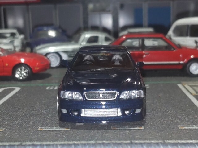 VERTEX TOYOTA CHASER JZX100 / Dark Blue Metallic《Tarmac Works》 : 1/64 ...