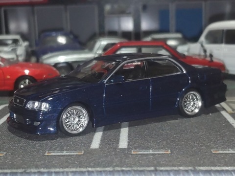 VERTEX TOYOTA CHASER JZX100 / Dark Blue Metallic《Tarmac Works》 : 1/64 ...