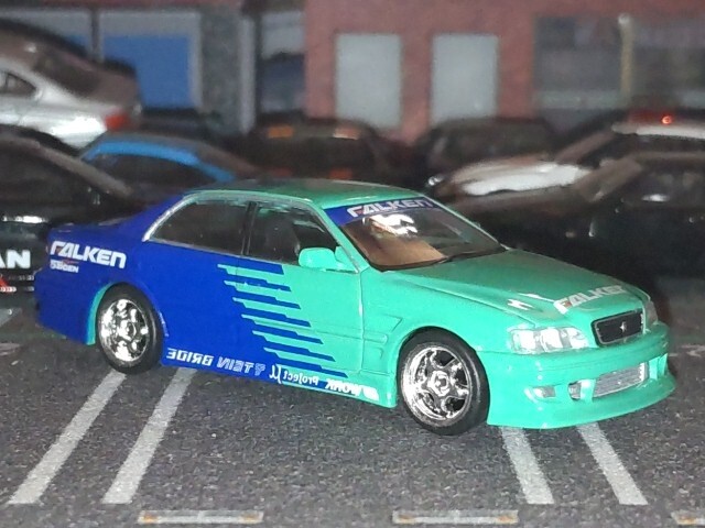 TOYOTA CHASER JZX100 /FALKEN RACING COLOR【TARMAC WORKS】 : 1/64 STYLE MY ...