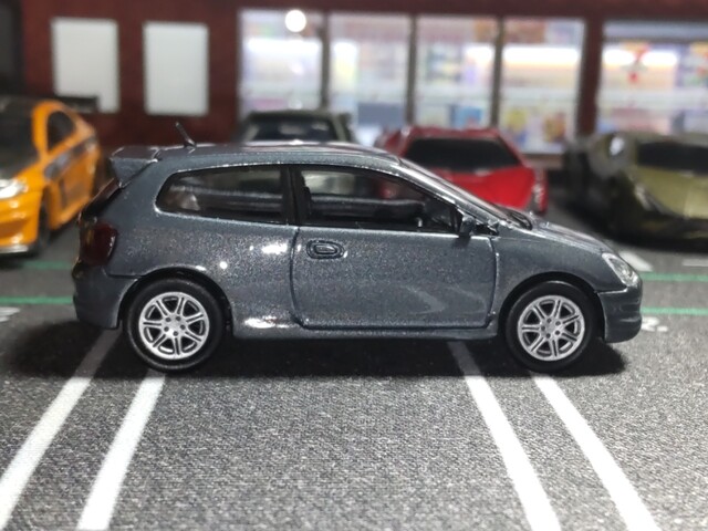 HONDA CIVIC TYPE R EP3 / Cosmic Gray 【PARA64】 : 1/64 STYLE MY GARAGE ...