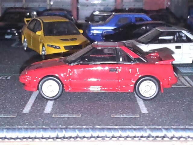 1985 TOYOTA MR2 MK1 AW11 ＊Super Red 【PARA64】 : 1/64 STYLE MY GARAGE ...