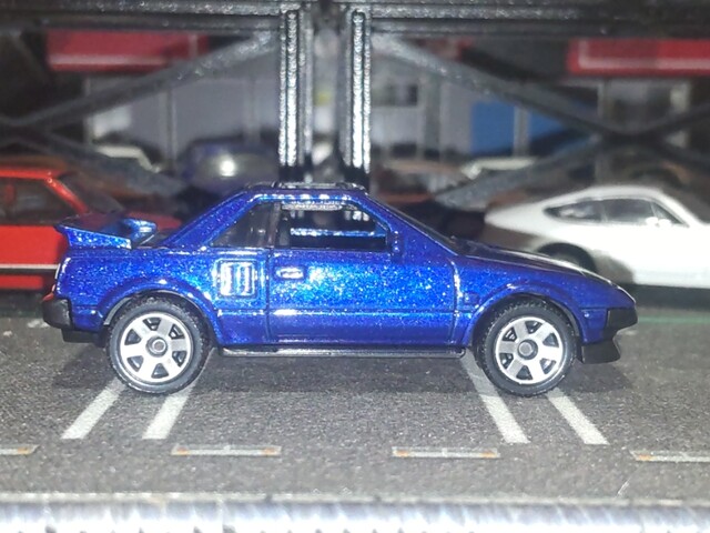 1984 TOYOTA MR2 AW11 / Strong Blue Metallic 《 MATCHBOX》Headlight Close ...