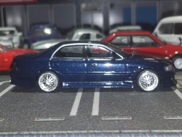 VERTEX TOYOTA CHASER JZX100 / Dark Blue Metallic《Tarmac Works》 : 1/64 ...