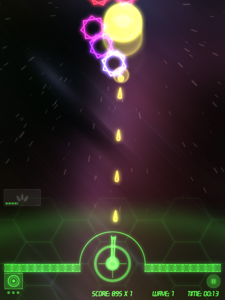 美しいネオンの煌めきスペースバトルシューティング「Neon Battle HD」【iPhoneアプリ】【iPadアプリ】 - S-MAX