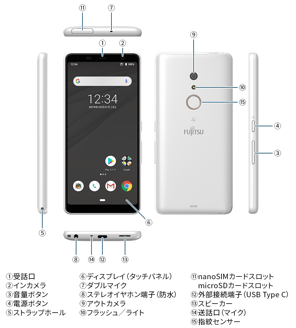 富士通、法人向けSIMフリースマホ「ARROWS M359」を発表！10月以降発売。カスタマイズやAndroid 9 Pieの継続サポート ...