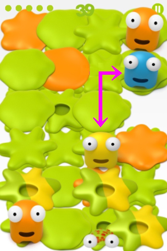 アメーバーのようなGuglをタップして潰そう！キモかわいいちょっと変わったもぐらたたき「Smack That Gugl」【iPhoneアプリ ...