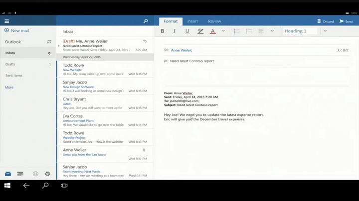 Microsoft、Windows 10 for Phone搭載スマホにBluetoothキーボード・マウスやHDMIディスプレイを接続して ...