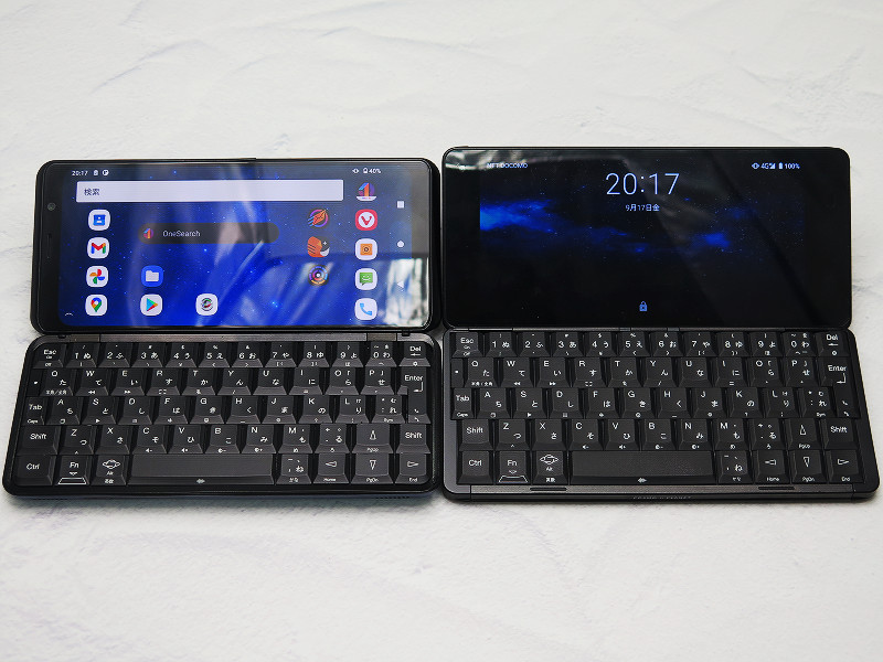 スライド型になって生まれ変わった！QWERTYキーボード搭載スマホ「Astro Slide 5G Transformer」の外観などを写真と ...