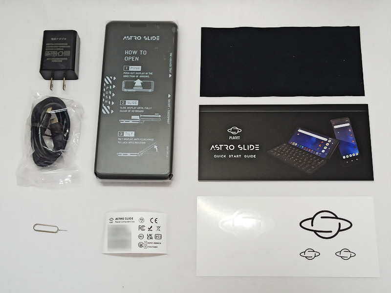 PCライクなフルキーボード搭載の5Gスマホ「Astro Slide 5G Transformer」がついに到着！パッケージや付属品、基本機能 ...
