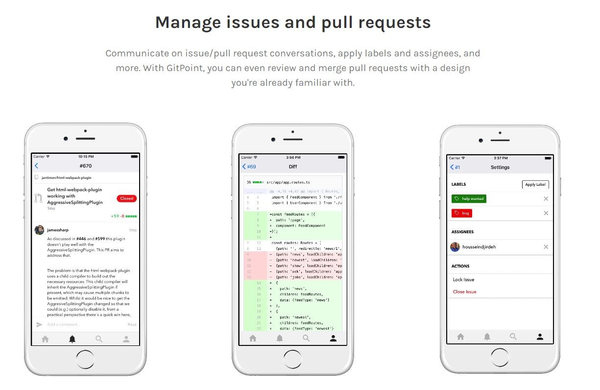 iPhoneやiPadなど向けGithubクライアントアプリ「GitPoint」が提供開始！React Nativeで開発されており、今後の機能向上や不具合修正、さらにAndroid版の ...