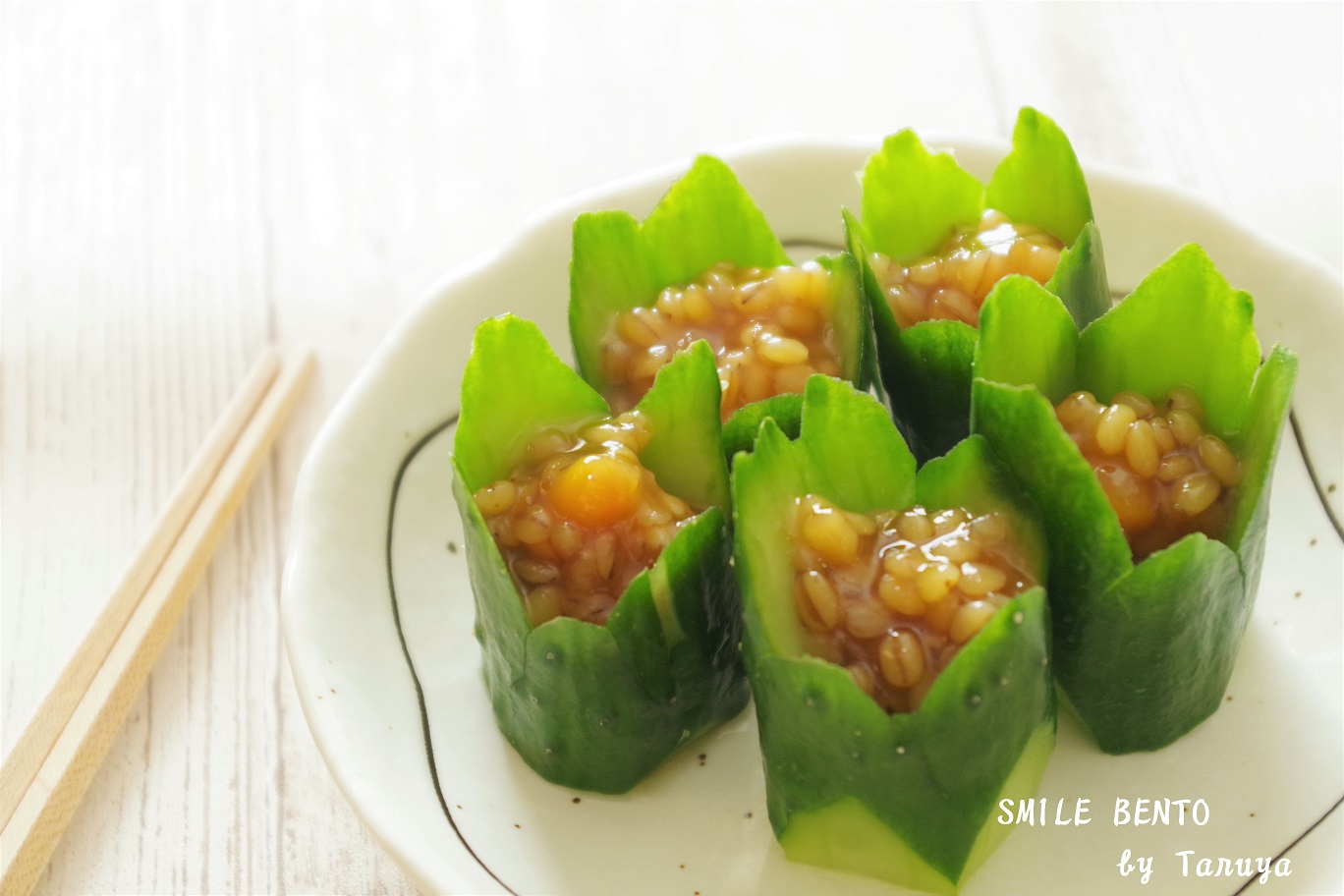 もろみ味噌入りカップきゅうり : SMILE BENTO Powered by ライブドアブログ