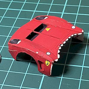 ランボルギーニ イオタ(SHINYA papercraft.)(A4→A6)#05 : soone707 - ペーパークラフト日記