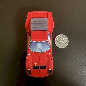 ランボルギーニ イオタ(SHINYA papercraft.)(A4→A6縮小) : soone707 - ペーパークラフト日記