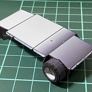 ランボルギーニ イオタ(SHINYA papercraft.)(A4→A6)#10 : soone707 - ペーパークラフト日記