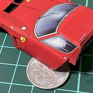 ランボルギーニ イオタ(SHINYA papercraft.)(A4→A6)#07 : soone707 - ペーパークラフト日記