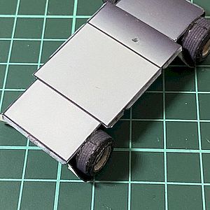 ランボルギーニ イオタ(SHINYA papercraft.)(A4→A6)#11 : soone707 - ペーパークラフト日記