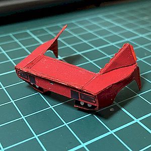 ランボルギーニ イオタ(SHINYA papercraft.)(A4→A6)#06 : soone707 - ペーパークラフト日記