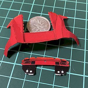 ランボルギーニ イオタ(SHINYA papercraft.)(A4→A6)#06 : soone707 - ペーパークラフト日記