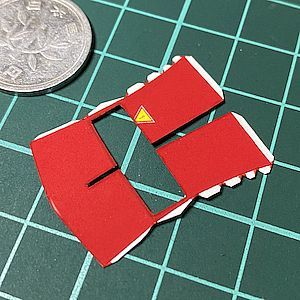 ランボルギーニ イオタ(SHINYA papercraft.)(A4→A6)#02 : soone707 - ペーパークラフト日記