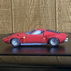 ランボルギーニ イオタ(SHINYA papercraft.)(A4→A6縮小) : soone707 - ペーパークラフト日記