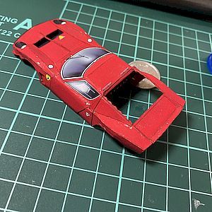 ランボルギーニ イオタ(SHINYA papercraft.)(A4→A6)#07 : soone707 - ペーパークラフト日記