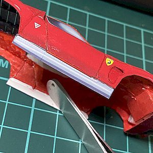 ランボルギーニ イオタ(SHINYA papercraft.)(A4→A6)#08 : soone707 - ペーパークラフト日記