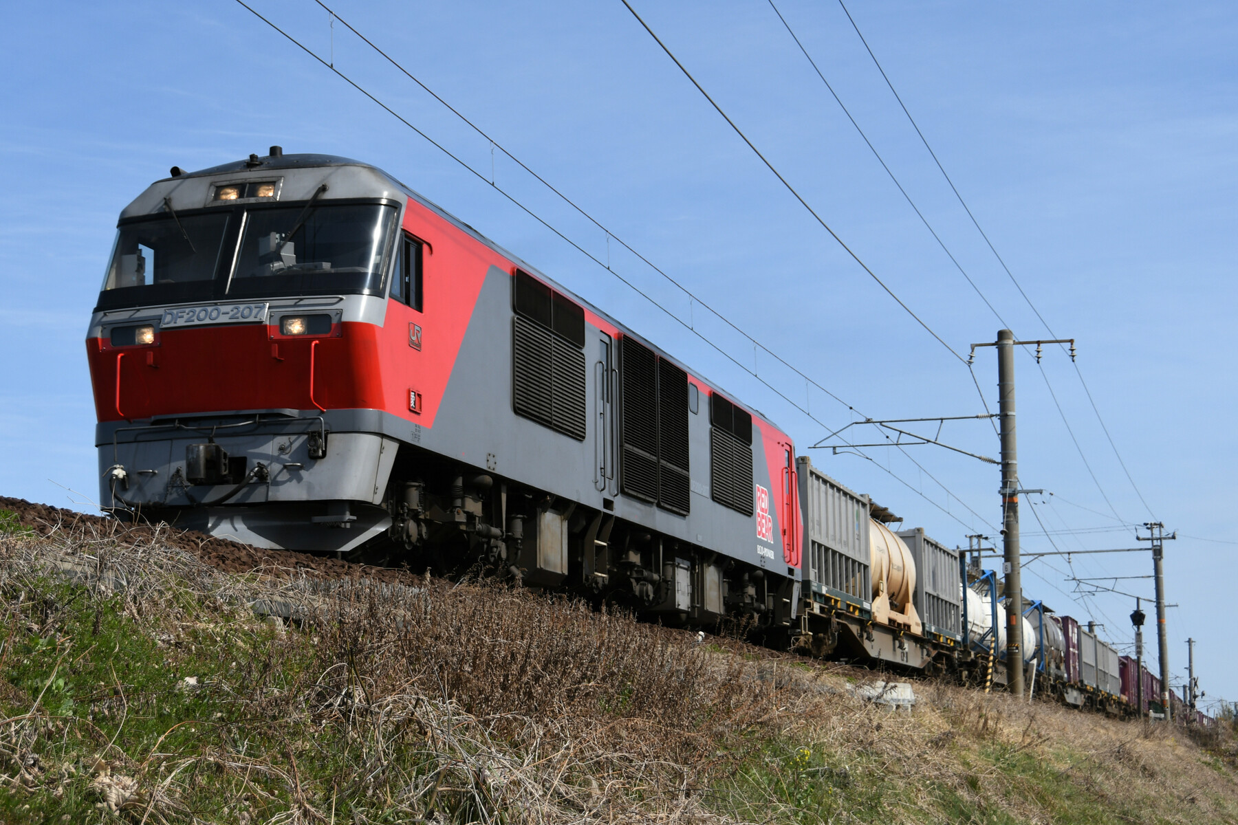 【2月27日】JR関西本線 2089レ DF200-207 : 山紫水明な景色を求め