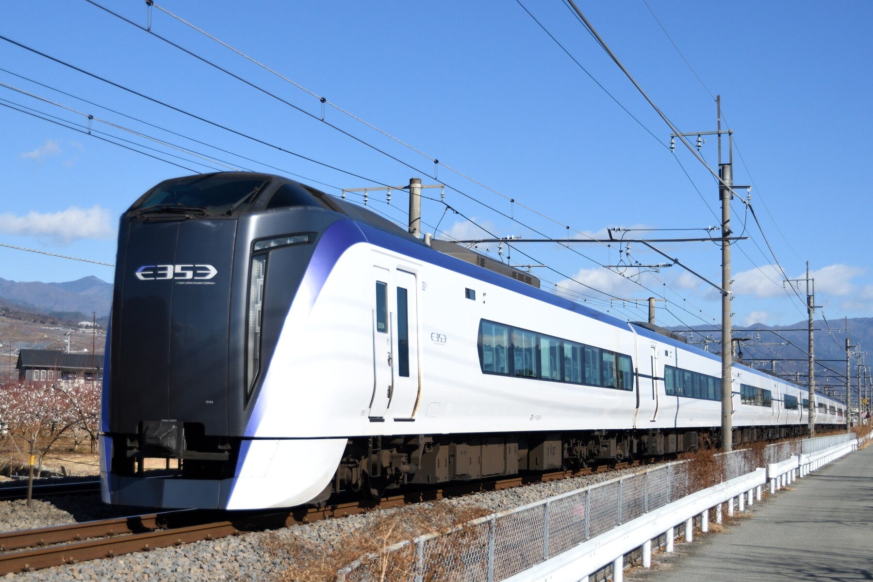 【1月4日】JR中央本線 E353系「特急あずさ・かいじ」 : 山紫水明な景色を求め
