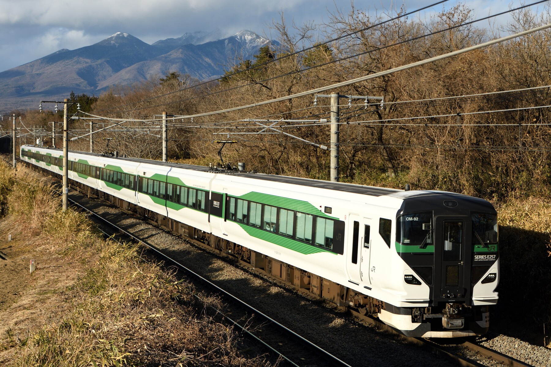 【1月4日】JR中央本線 E257系5000番台「特急あずさ74号、あずさ76号」運転 : 山紫水明な景色を求め