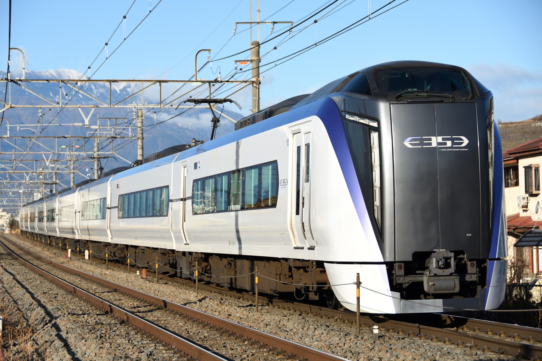 【1月4日】JR中央本線 E353系「特急あずさ・かいじ」 : 山紫水明な景色を求め
