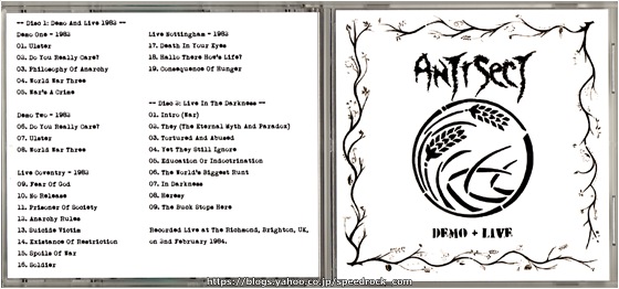 PUNK CD MARKET:Antisect / Demo + Live