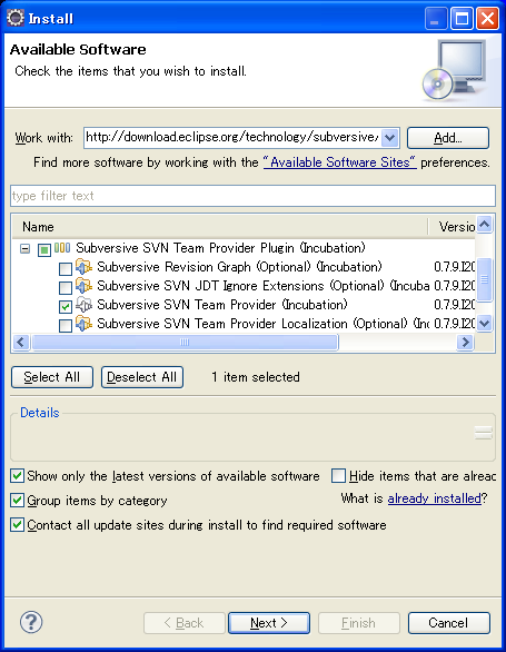 Eclipse 3.6 (Helios)にSubversionをインストールする方法 : 金融日記テクニカル